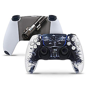 PS5 Disk Console Vader from Starwars Skin Decal Vinal Sticker + 2 Controller Skins Set