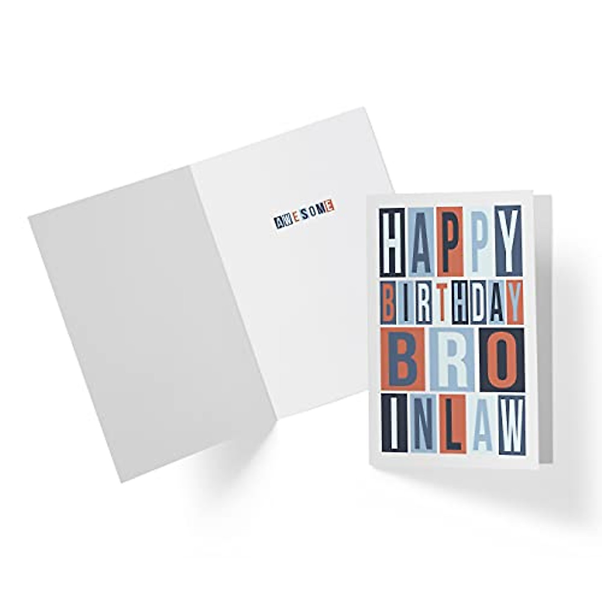 Sweet and Funny Birthday Card For Brother In Law, Large 5.5 x 8.5 Greeting Card - Brother In Law Birthday Card, Birthday Cards Brother In Law - Karto - Bro In Law