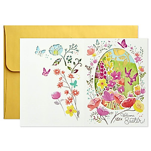 Hallmark Paper Wonder Displayable Pop Up Easter Card (Spring Flowers), Welcome Easter