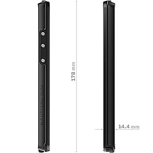 Ghostek NAUTICAL Slim Waterproof Case for Galaxy S22 Ultra 5G - Heavy Duty Shockproof Protection, Built-In Screen & Camera Lens Protector (Black)