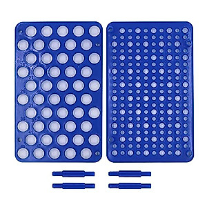 Centrifuge Test Tube Rack for 15ml, Laboratory Plastic Test Tube Rack Holder,Detachable Lab Test Tube Rack, 2 Pack 50 Well