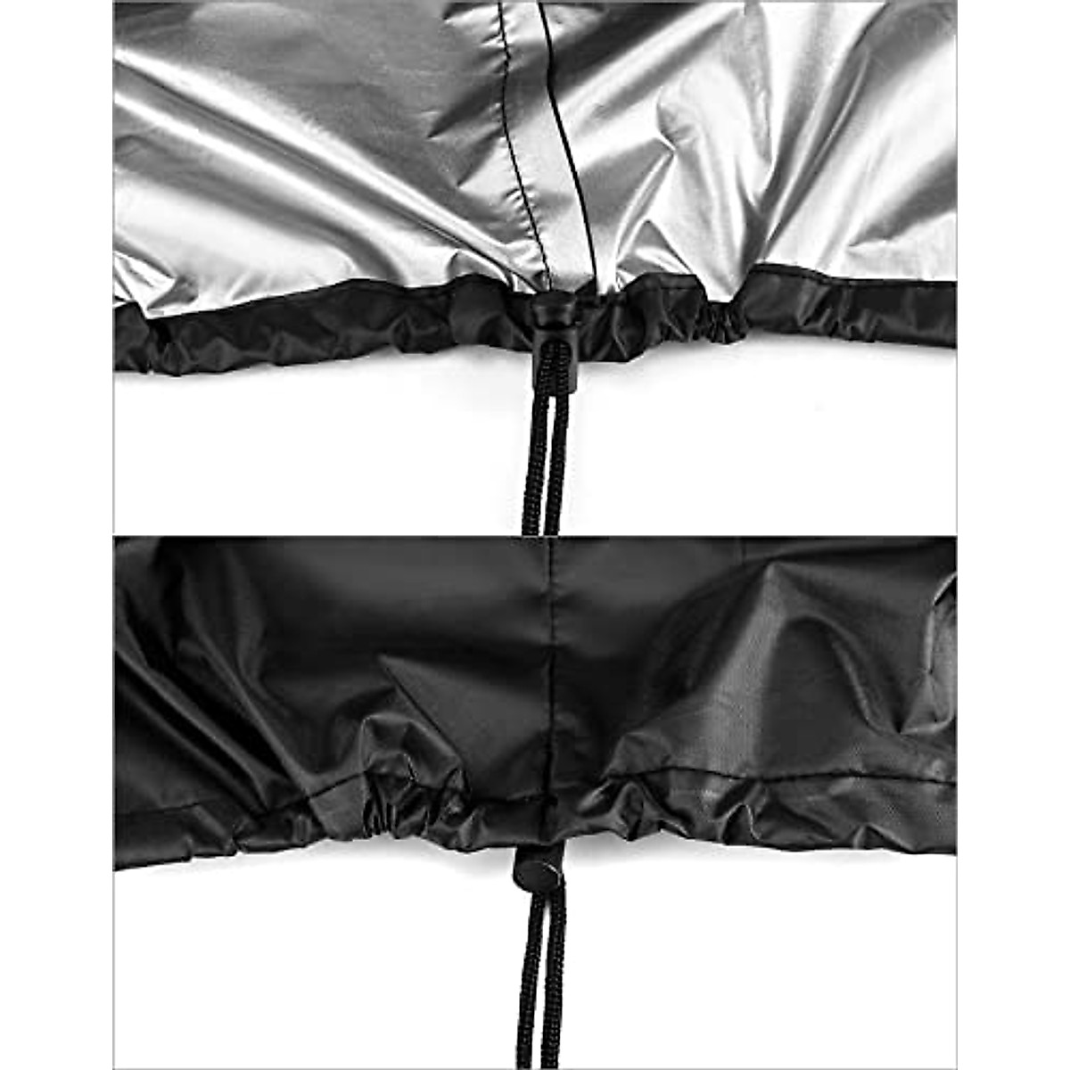 QWORK Heavy Duty Industrial Fan Cover - Waterproof and UV Resistant - 2 Pack Compatible with 24" High-Velocity Drum Fan and Floor Fan