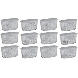 NRP 12-Pack Coffee Water Cartridges Activated Charcoal Filter Compatible for CUISINART Coffeemaker DCC-RWF, Kenmore Drip, Delonghi, Capresso
