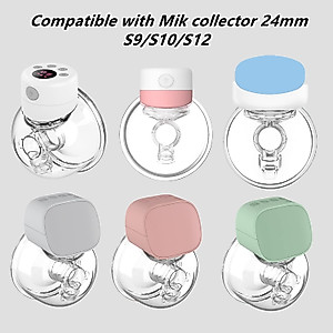 2PCS Flange Insert 17mm Compatible with Medela/Spectra/Willow/TSRETE/Momcozy S9/S12/S9Pro/S12Pro Breastpump 24mm Shields, Reduce 24mm Nipple Tunnel Down to Correct Size, Pump Parts Replace