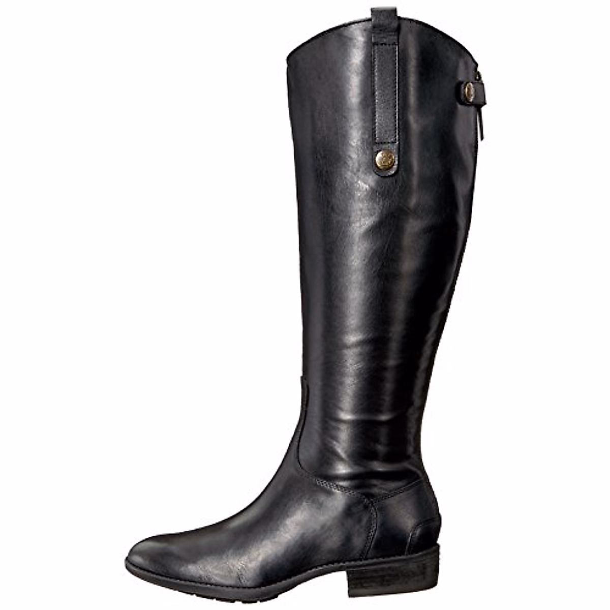 Sam Edelman Women's Penny Classic Equestrian Boot, Black Leather, 10 Medium US