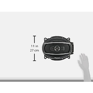 Pioneer TS-A6970F, 4-Way Car Audio Speakers, Full Range, Clear Sound Quality, Easy Installation and Enhanced Bass Response, 6” x 9” speakers