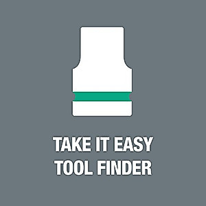 Wera Tools 05003883001 Belt 4 Sock Set 1/4" drv 9 Pieces, One Size, Multi