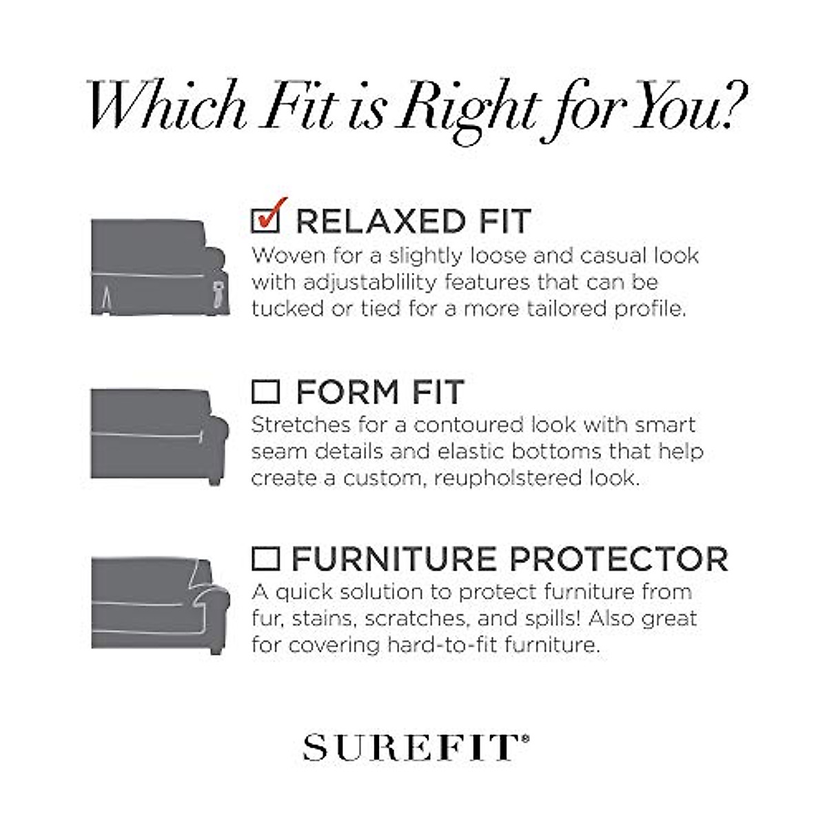 SureFit Duck Folding Chair Slipcover in Natural