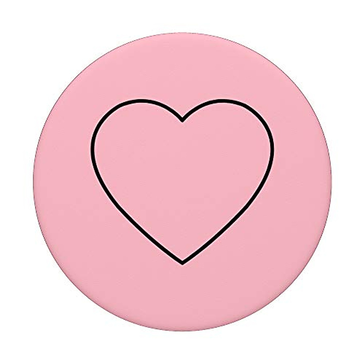 Black Heart Pink PopSockets PopGrip: Swappable Grip for Phones & Tablets