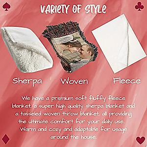 Home of Rottweiler Dogs Playing Poker Blanket - Lightweight Super Soft Cozy and Durable Bed Blanket - Animal Theme Fuzzy Blanket for Sofa Bed Couch BLNKT64511 (50x60 Woven)