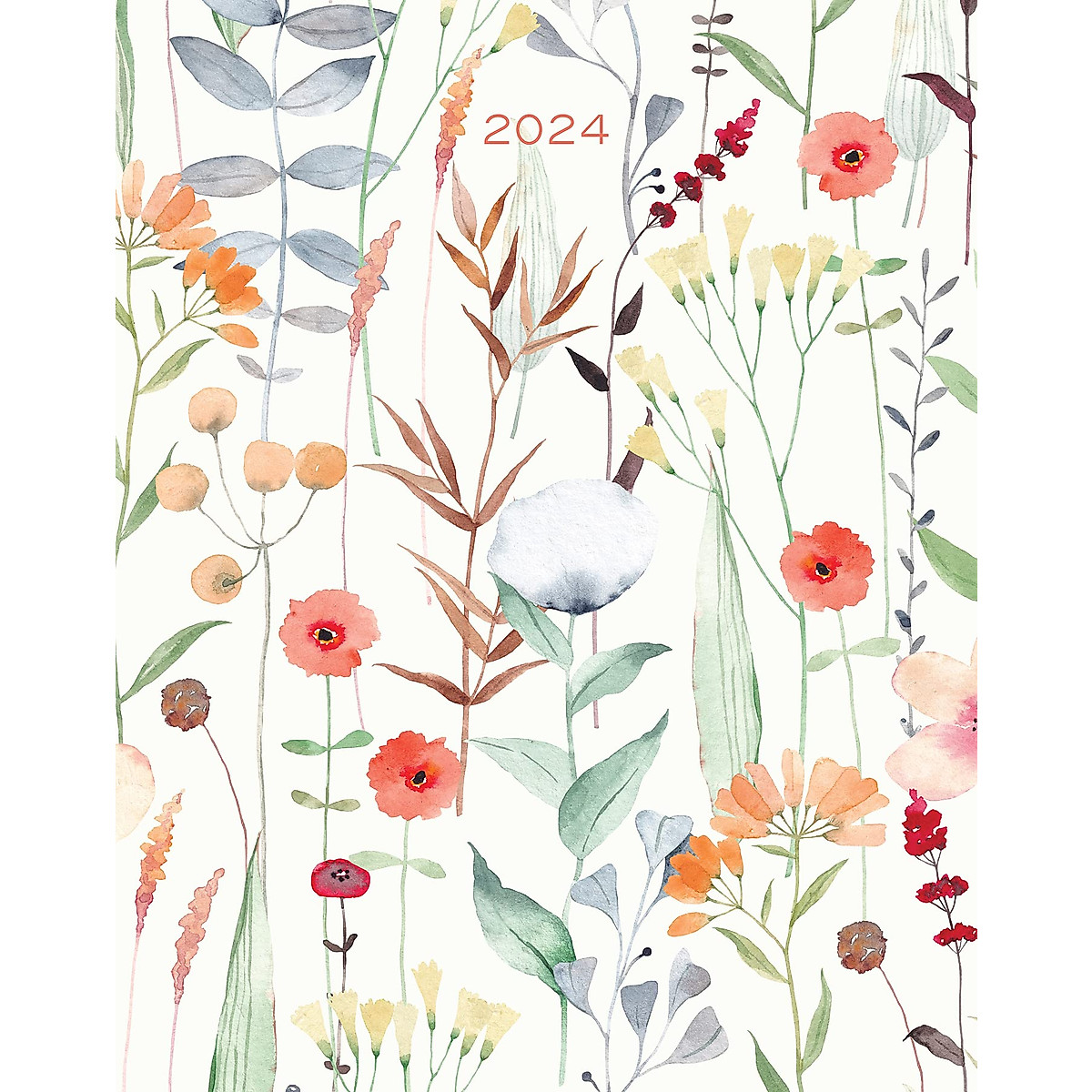 Willow Creek Press Botanical Bliss 2024 Booklet Softcover Monthly Planner (7.5" x 9.5")