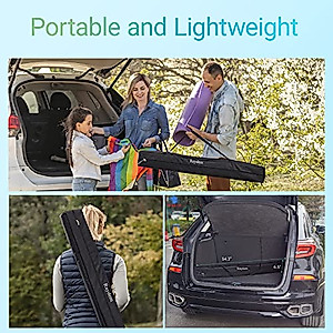 Portable Projector Screen with Stand, 100-inch Outdoor Indoor 16:9 4K HD PVC Projection Screen, 1.2 Gain Movie Screen with Carry Bag Wrinkle-Free Design for Home Theater Backyard Movie Night