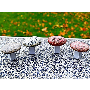 10 Pcs Kitchen Cabinet pull handles. Stone furniture. Sea Stone knobs and pulls.