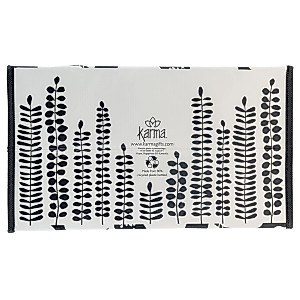 Karma Reusable Gift Bags - Tote Bag and Gift Bag with Handles - Perfect for Birthday Gifts and Party Bags RPET 1 Ink Floral Large