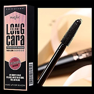 My Amazing Lashes Mascara Black Volume and Length Waterproof Smudge Proof 4D Silk Fiber Lash Mascara Natural Long Lasting Silk Fibre Mascara Longer Volumizing and Lengthening Mascara for Women (2 Pcs)