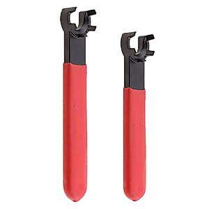 YAKAMOZ 2Pcs ER16 ER20 M Type Collet Chuck Wrench Spanner with Anti-slip Handle for ER16M ER20M Clamping Nut Milling Machine Lathe Chuck Holder Tools
