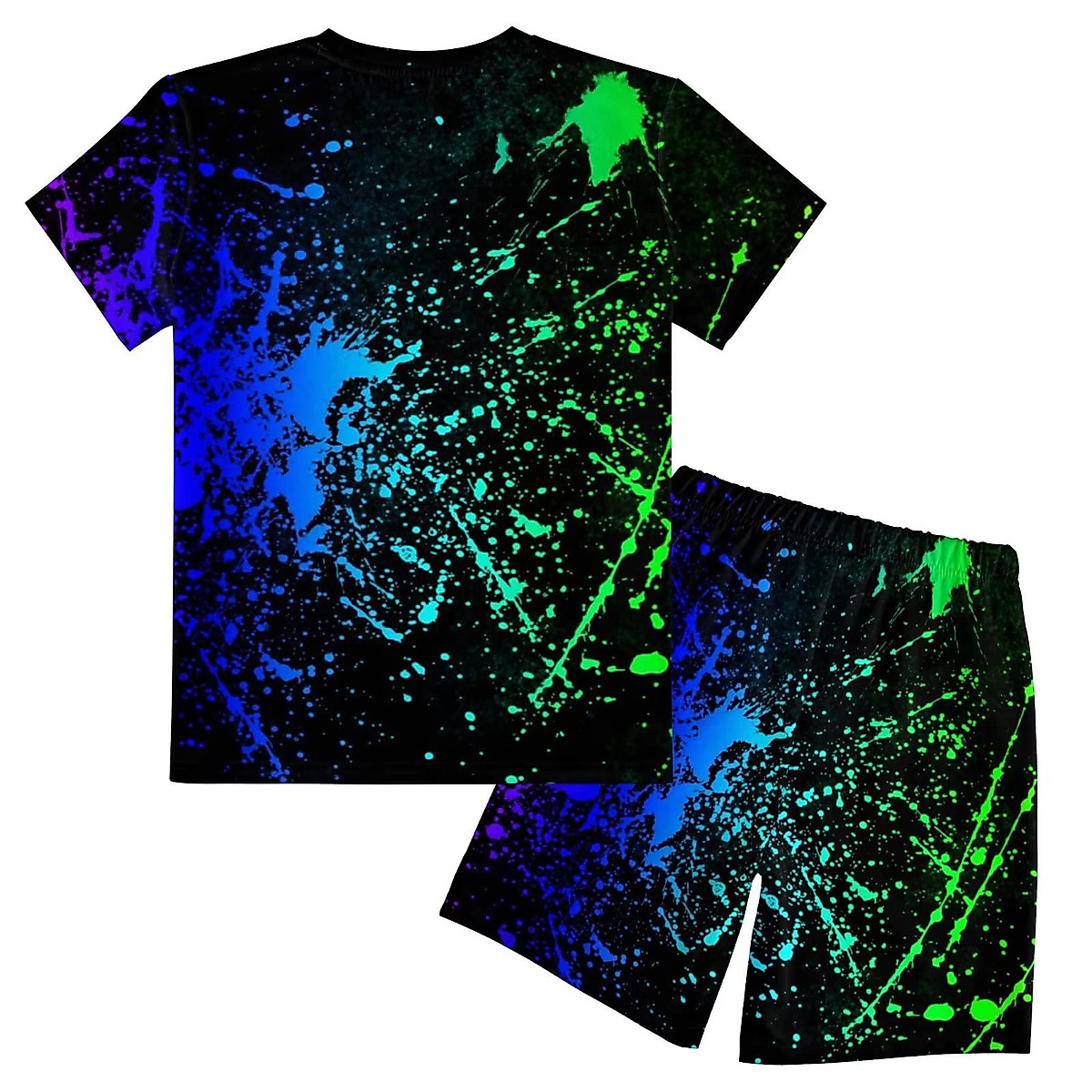 3D Printing Merch for Kids, Cool T-Shirt and Shorts Set for Boys Girls Fashion Short Sleeves Shirt Suit 9-10 Years