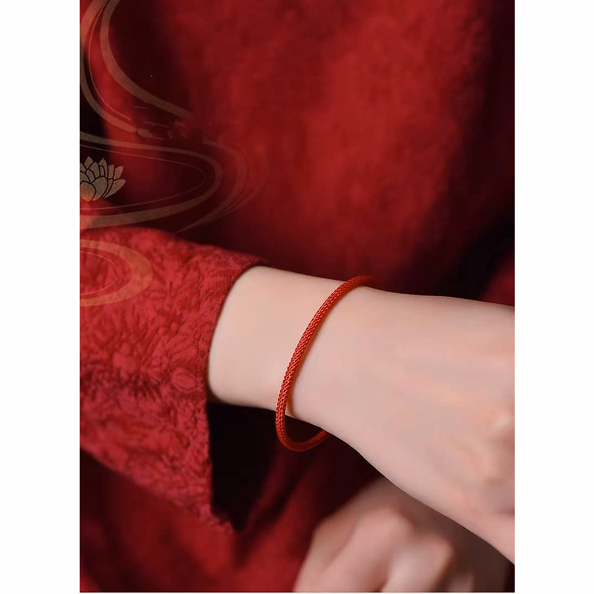 PengZhang BCletty Bracelet Unisex Steel Rope Bracelet Couple Bracelet Simplicity Fashion Titanium Buckle Adjustable Wire Rope Bracelet (Open Bracelet - Red, not adjustable)