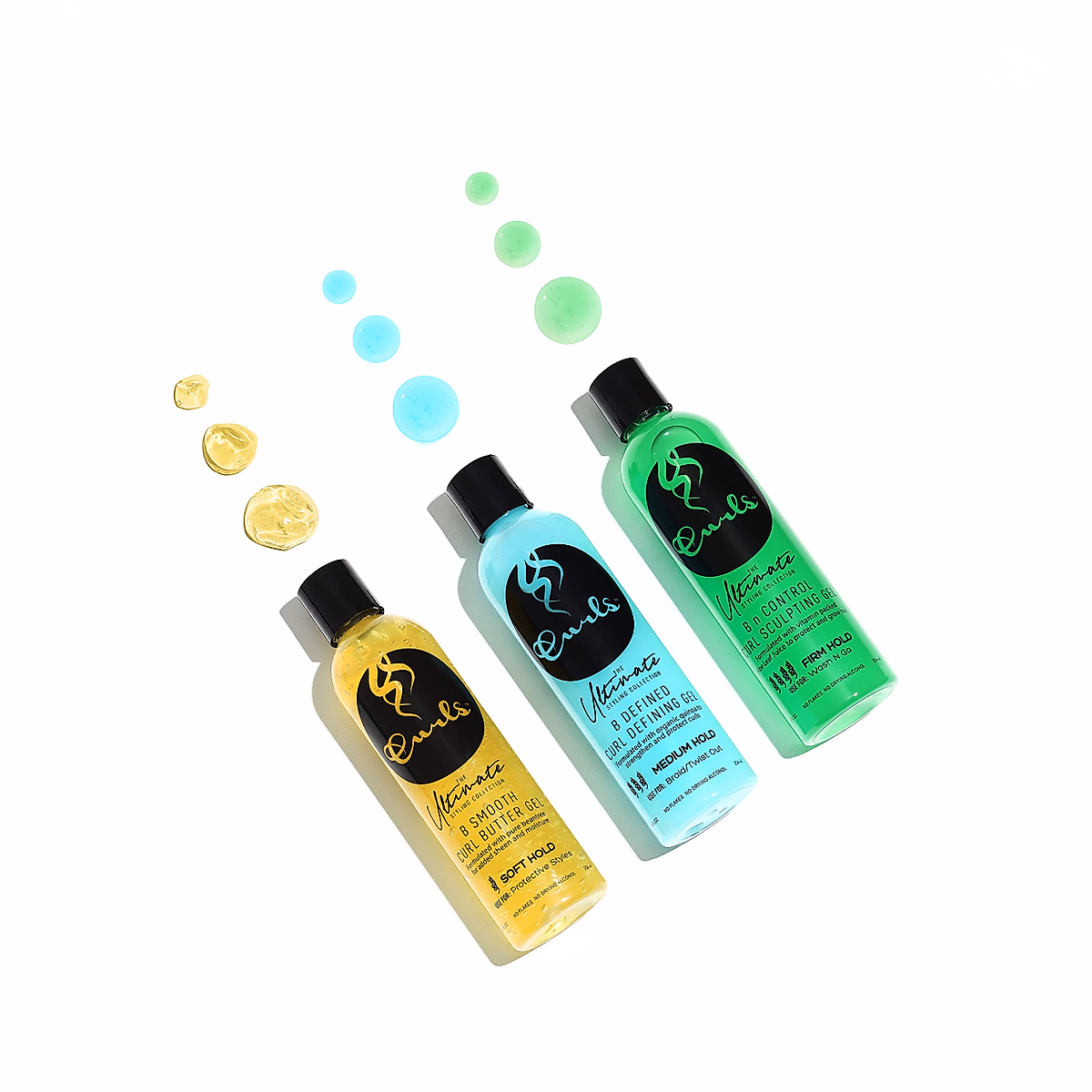 Curls The Ultimate Styling Collection B N Control Curl Sculpting Gel (Firm Hold), 8 Ounces,GREEN