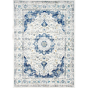 nuLOOM Verona Vintage Persian Area Rug, 8x10, Blue