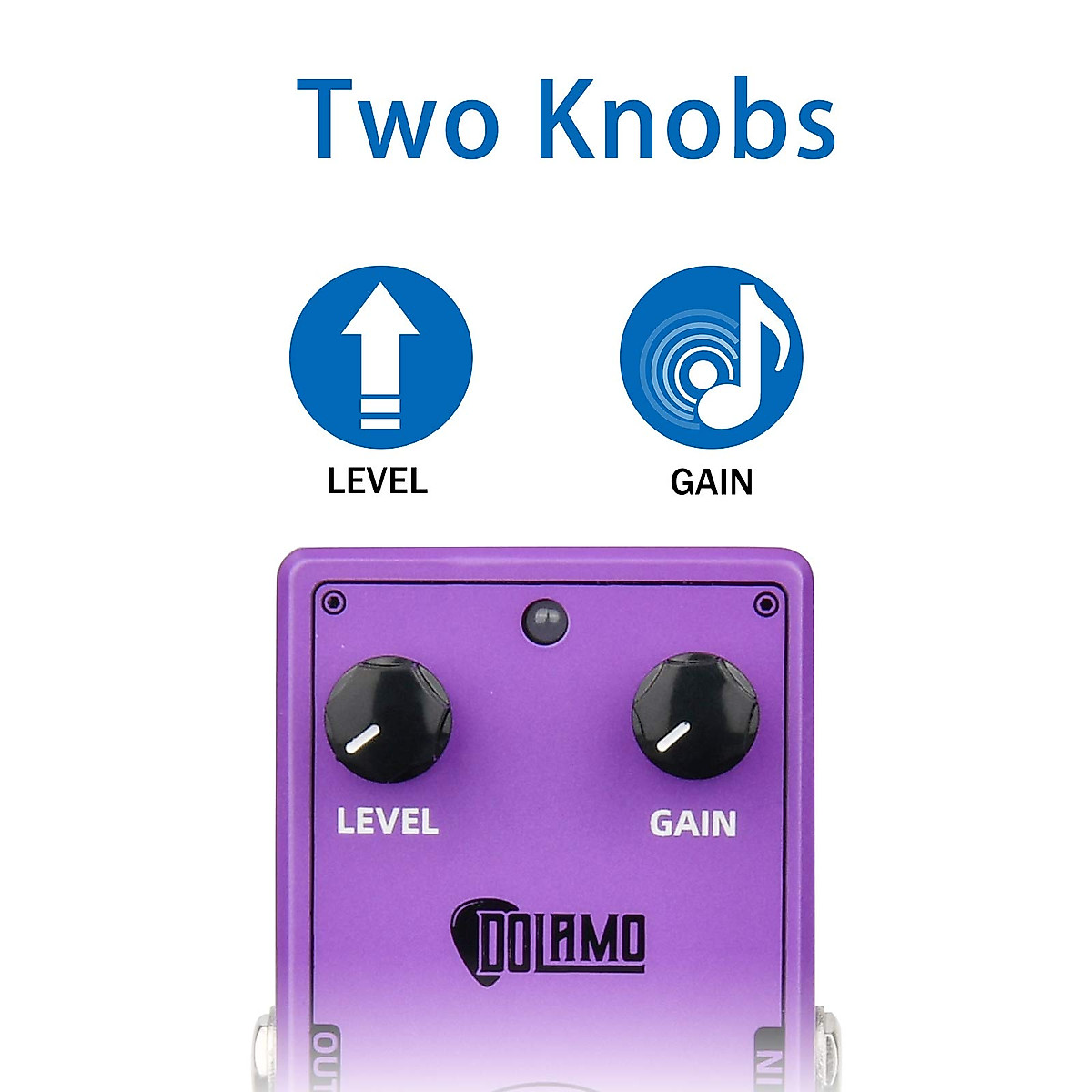 Dolamo Clear Boost Guitar Pedal, Boost Effect Pedal for Guitar,with Effective Level and Gain Control