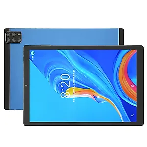 DAUERHAFT Tablet Computer, 6GB 128GB 100-240V 10.1 Inch Tablet 1960x1080 for Reading for Android 12.0 (US Plug)