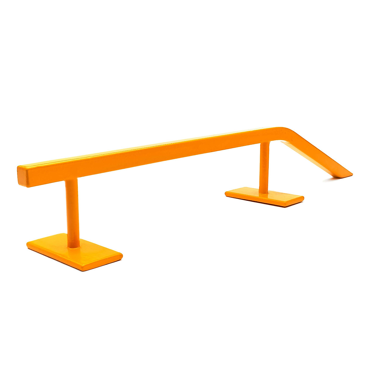 FLVFF Fingerboard Rail Pole Jam to Flat Grind Metal Rail Made of Solid Steel Ramp and Skate Parks (R5) (Yellow)