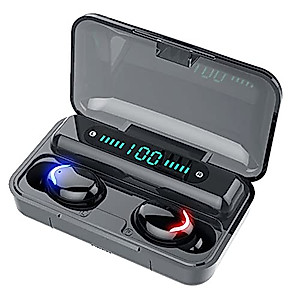 Wireless Earbuds, Bluetooth 5.0 TWS Wireless Earphones In-Ear Deep Bass Built-in Mic Bluetooth Earphones 4-5 Hour Playtime, IP7 Earbuds Noise Reduction Microphone, LCD Display, for Sports/Working