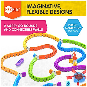 HEXBUG Nano Land, Sensory Toys for Kids & Cats with Over 40 Pieces & 3 Nano Bugs, STEM Kits & Mini Robot Toy for Kids Ages 3 & Up, Batteries Included