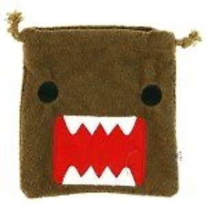 Lovely Domo Cartoon Pattern Plush Ditty Bag(Brown)