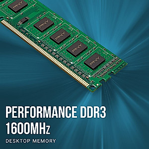 PNY Performance 8GB DDR3 1600MHz (PC3-12800) CL11 1.5V Desktop Memory - MD8GSD31600NHS