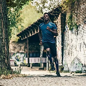 CEP Women's Compression Run Sleeves Calf Sleeves 3.0, Rose/Light Grey IV