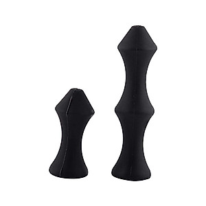 Archery Bowstring Finger Rollers 2Pcs, Archery Recurve Finger Guard, Archery Finger Tab, Archery Bowstring, Soft Silicone Finger Guard Quickshot for Recurve Bow(Black)