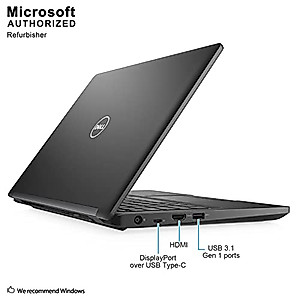 Dell Latitude 5280 12.5" Business Laptop, Intel Core I5-7300U 2.6GHZ, 16G DDR4, M.2 256G SSD, HDMI, VGA, USB 3.1, Windows 10 Pro 64 Bit-Multi-Language Supports En/Fr/Sp(Renewed).