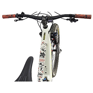 All Mountain Style MTB Bike Frame Protector | Honeycomb 380 Microns PVC | Universal Clear Guard for Downhill & Enduro | 18-Piece Set