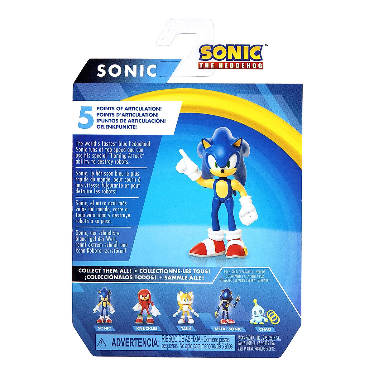 Sonic The Hedgehog Pointing Modern Sonic 2.5-Inch Action Figure
