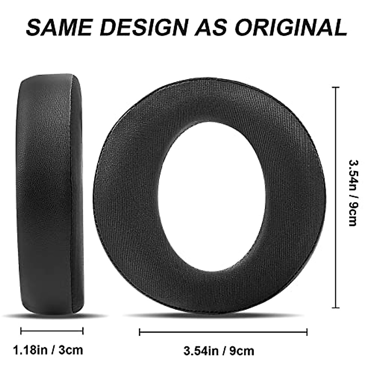 GVOEARS Ear Pads Cushions Replacement for Sony Playstation 5 PS5 Pulse 3D Wireless Headset (Cooling-Gel Black)