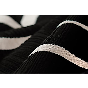 Momeni Noho Polyester Area Rug, Black, 2' X 3' Sized Rug for Entry Way, Bathroom, and Kitchen