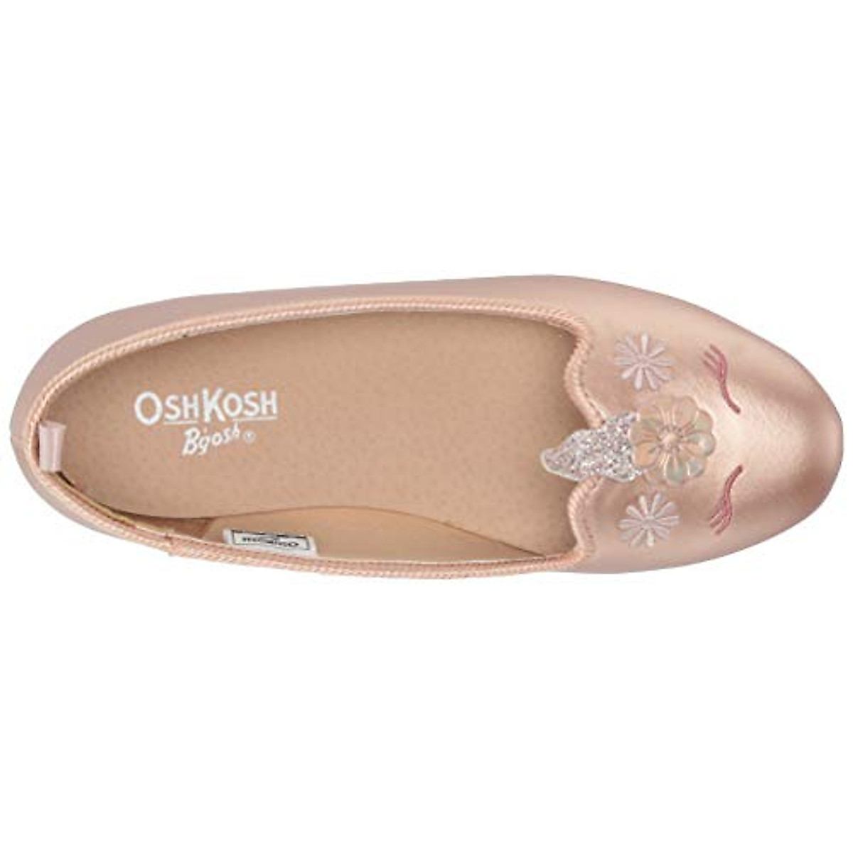 OshKosh B'Gosh girls Perl Ballet Flat, Blush, 7 Toddler US