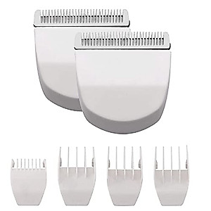 Audoc 2 Pack White Professional Peanut Clipper/Trimmer Snap On Replacement Blades #2068-300 Fits Compatible with Professional Peanut Hair Clipper