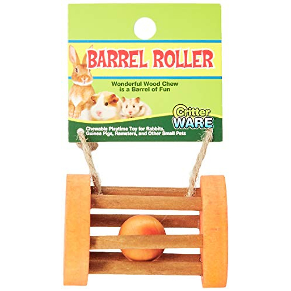 Ware Manufacturing (3 Pack) Barrel Roller Small Animal Chews- 3 Inch