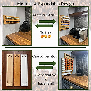 Kaizen Kreations Coffee Station Coffee Bar Accessories Compatible as K Cup Holder, Nespresso Pods Holder (Vertuo & Original), Keurig Pod Holder, Kcup Coffee Pods Holder (Nespresso Vertuo - (2-Pack))