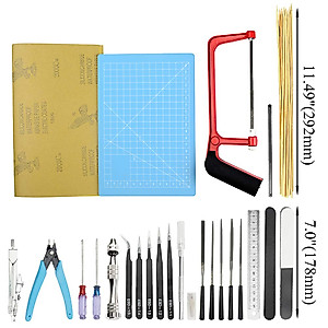 Bigstone 85 PCS Gundam Model Tools Kit Hobby Building Tools Set for Cars, Airplanes, Buildings, Gundam, Robots Models Building Repairing and Fixing ext.