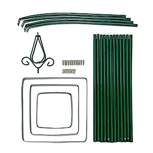 Relaxdays Obelisk Climbing Plant Support Garden Trellis 200cm, Green