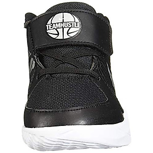 Nike Baby Team Hustle D 9 (TD) Sneaker, Black/Metallic Silver-Wolf Grey, 7C Regular US Toddler