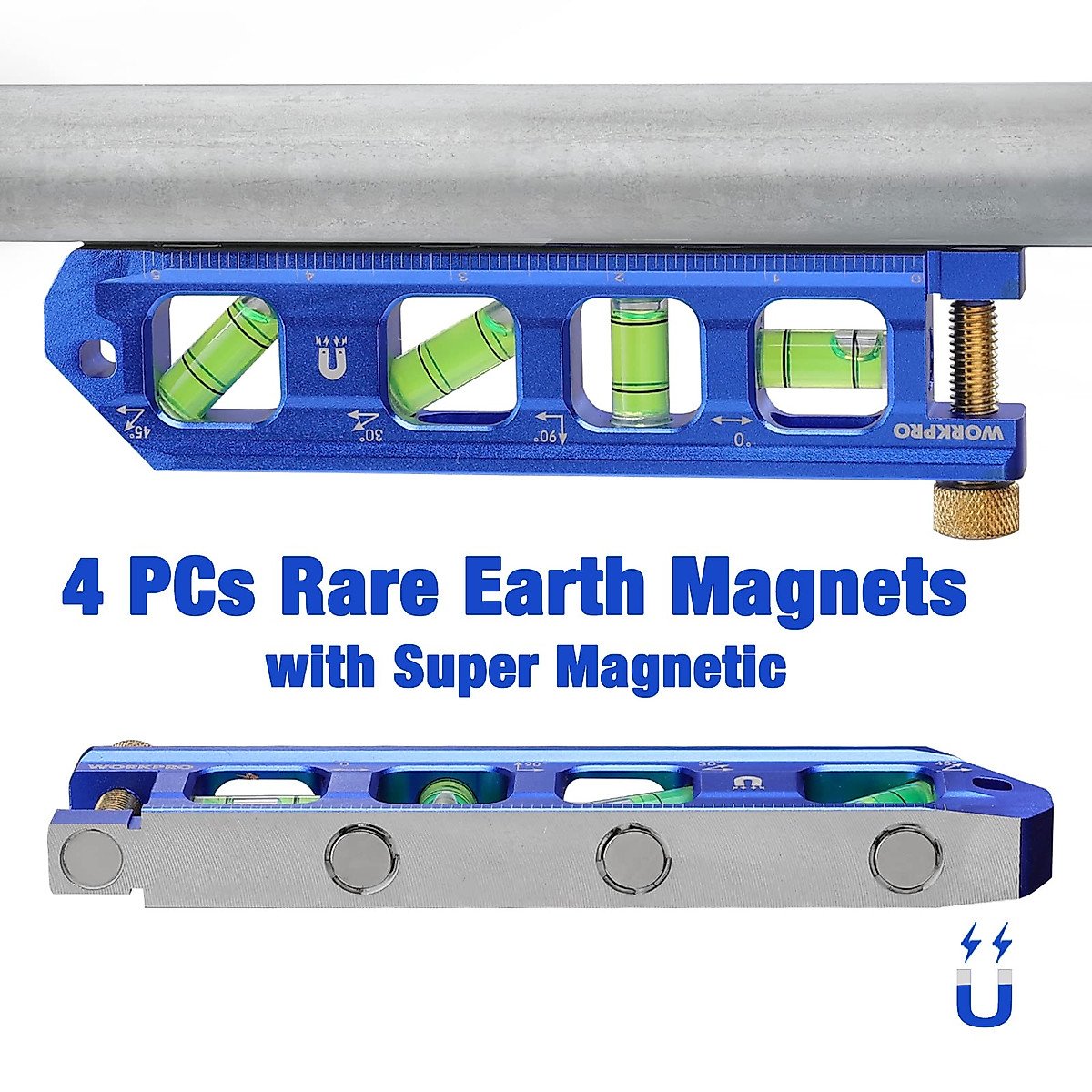 WORKPRO Magnetic Level Tools Set 2