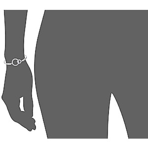 Aihitero Christmas Auntie Gift, Engraved ‘Aunts like You Are Precious & Few’ Interlocking Circles Bangle Bracelet, White Gold Women Jewelry, Birthday Valentine Day Xmas Present from Nephew and Niece