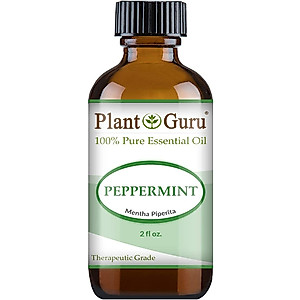 Peppermint Essential Oil 2 oz 100% Pure Undiluted Therapeutic Grade Extract of Mentha Piperita, Great for Aromatherapy Diffuser, Skin Body and Hair