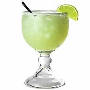 Chefcaptain Schooner Beer Glass - 21.5 Oz Extra Large Goblet Crystal Style ZERO LEAD Shrimp Cocktail, Coronaritas, Margaritas 4 PACK