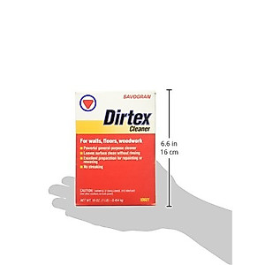 Savogran 10601 Dirtex Powder Cleaner, 1-Pound, 1 Pound (Pack of 1), Yellow, 16 Ounce